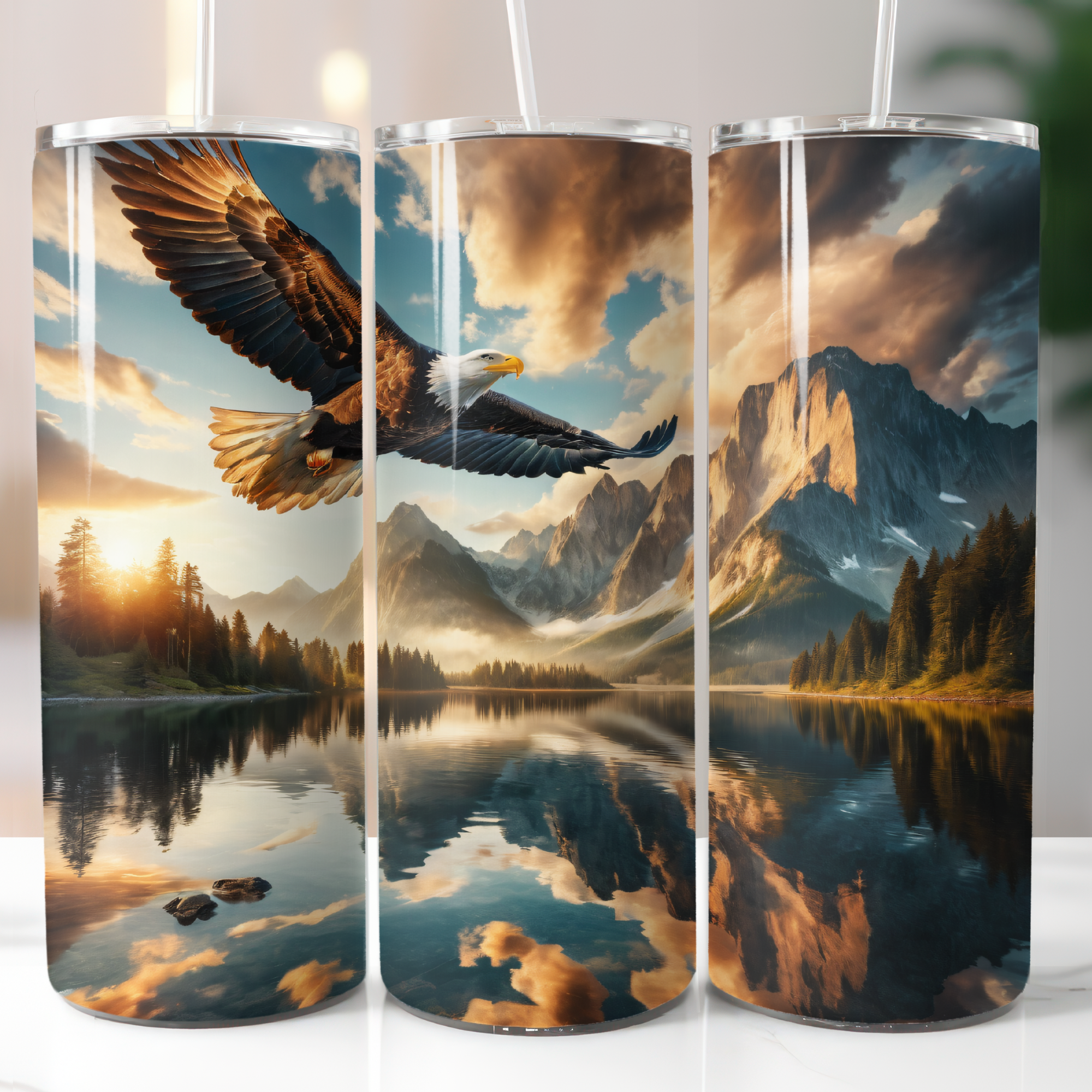 American Bald Eagle, Sublimation Transfer – charmalicious-shop