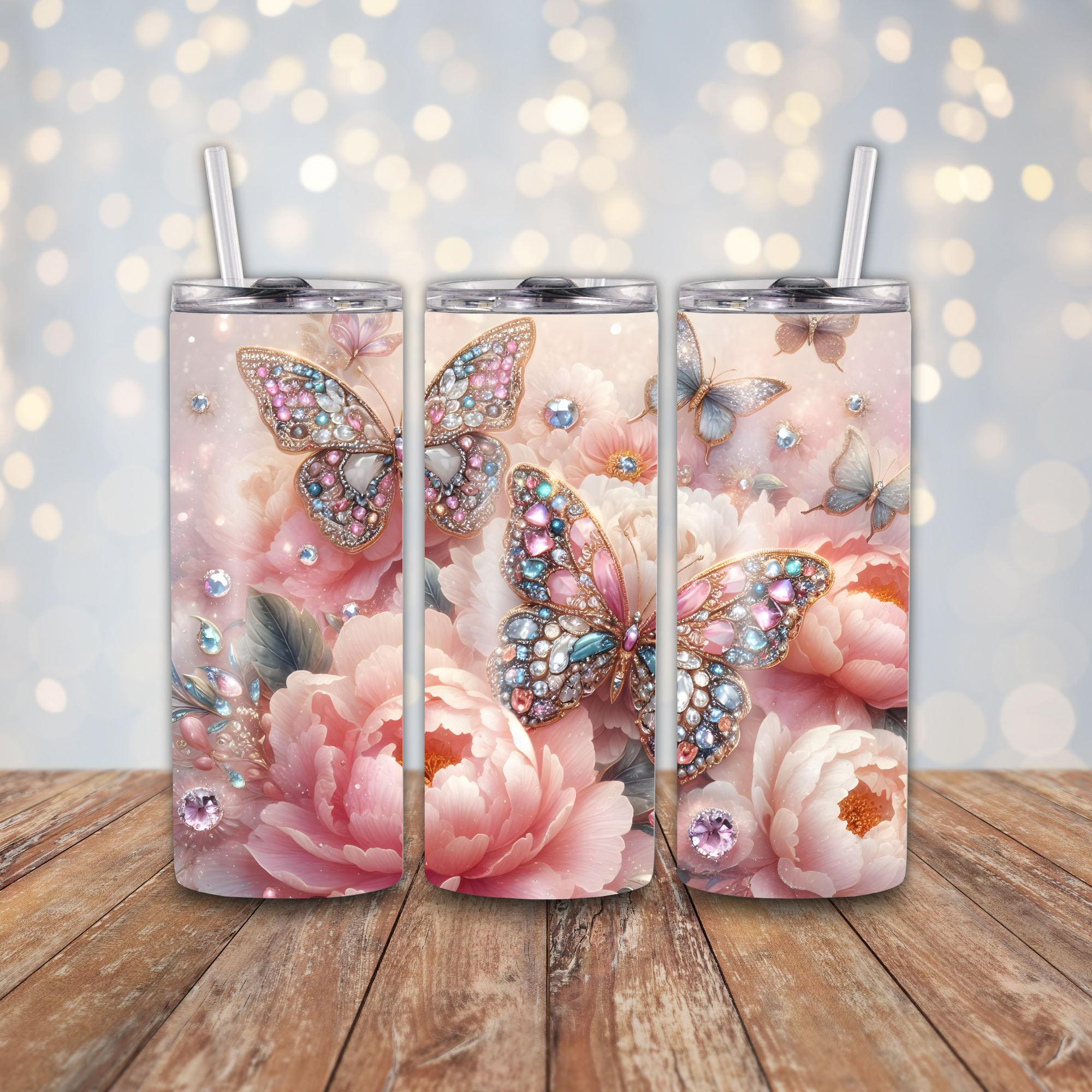 Jeweled Butterflies Sublimation Transfers – charmalicious-shop