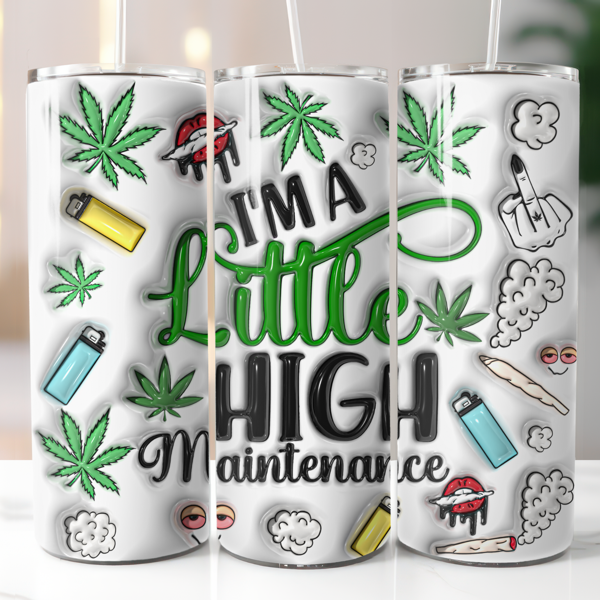 3D Puffy Weed, Sublimation Transfer – charmalicious-shop