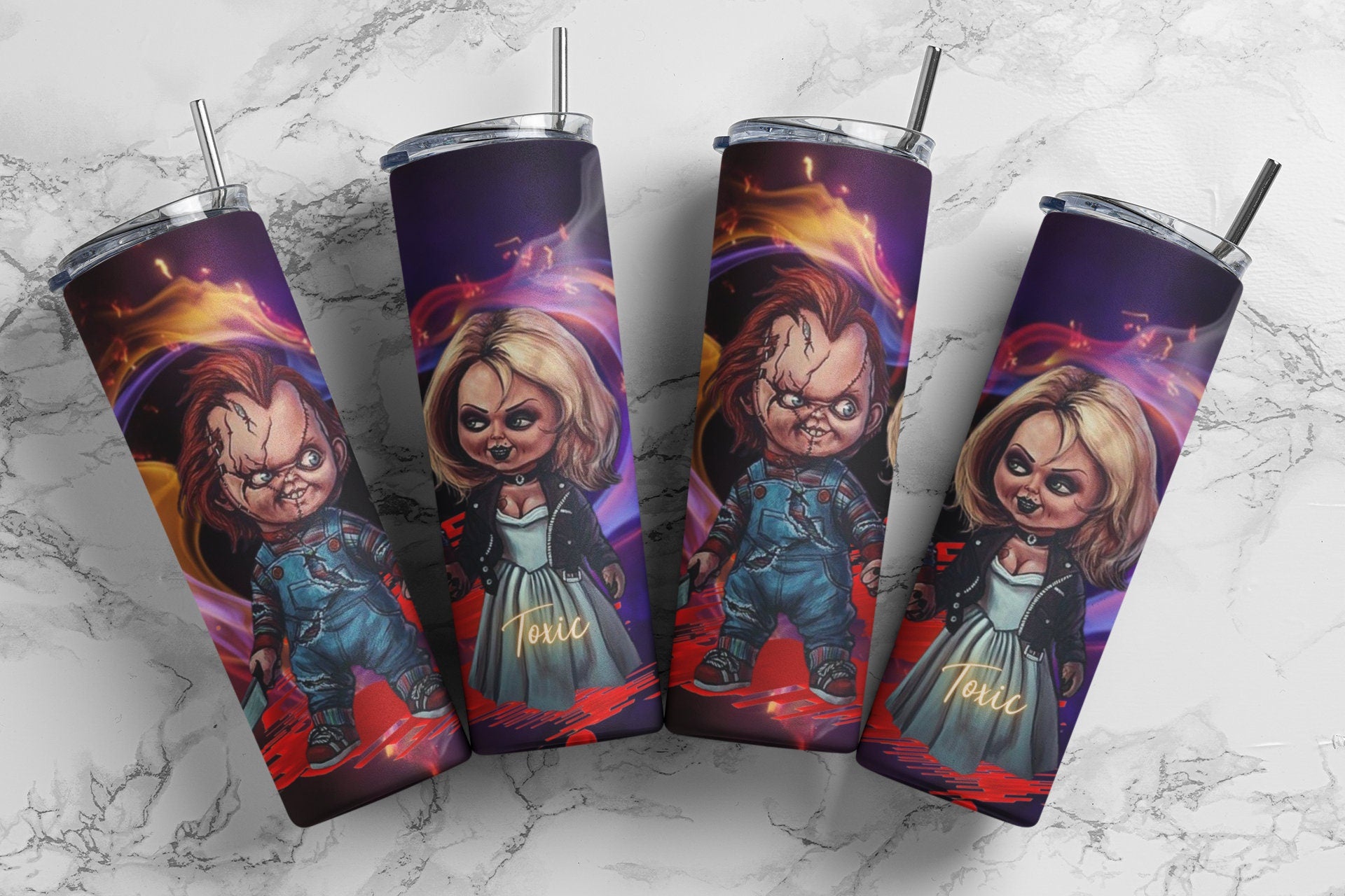 Horror, Sublimation, Ready To Press, Print Out Transfer, 20 oz, Skinny ...