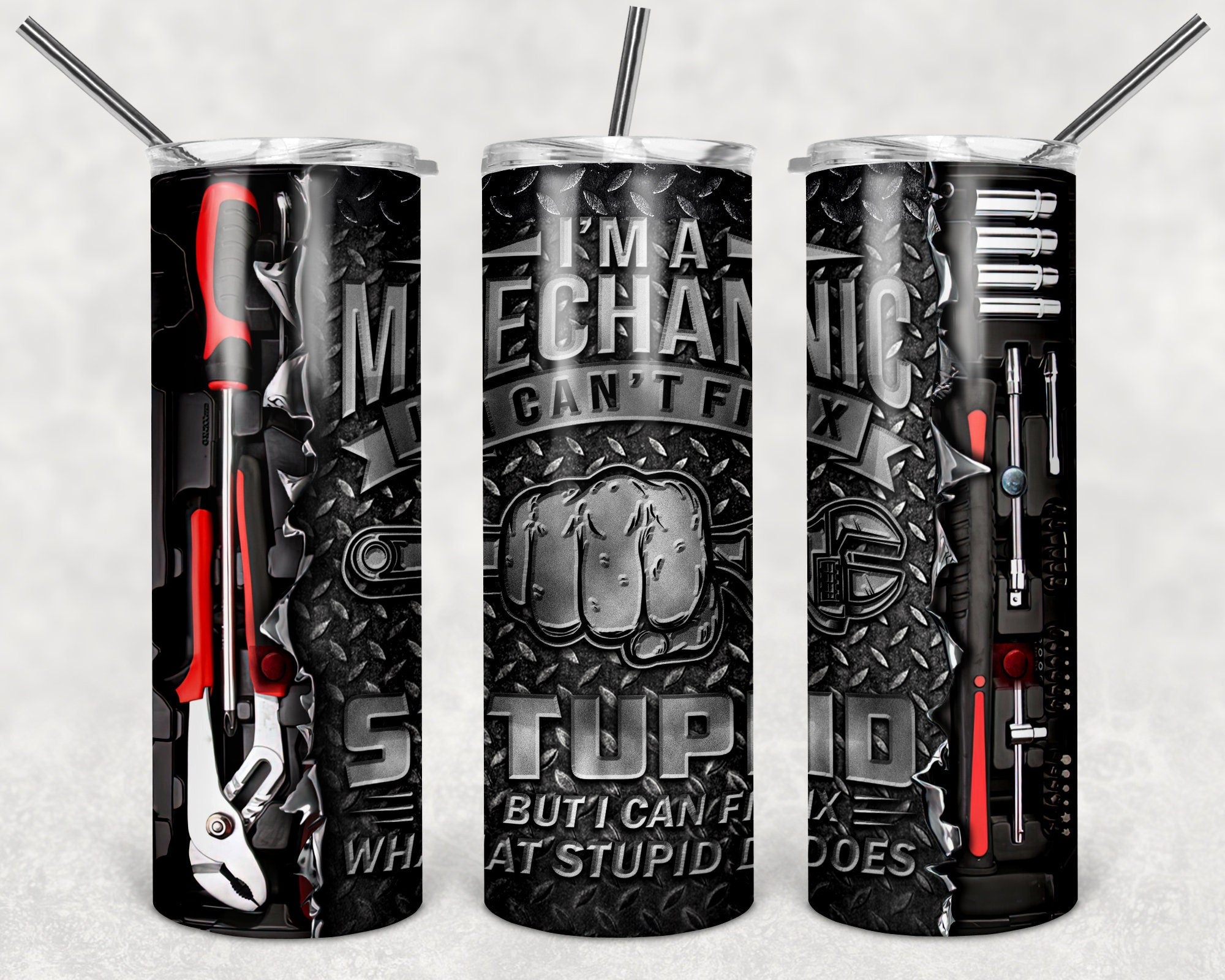 Mechanic, Sublimation, Ready To Press, Print Out Transfer, 20 oz, Skin ...